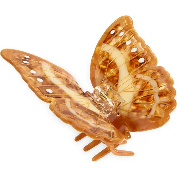 SOLAR ECLIPSE Morpho Butterfly Claw Clip - Brown