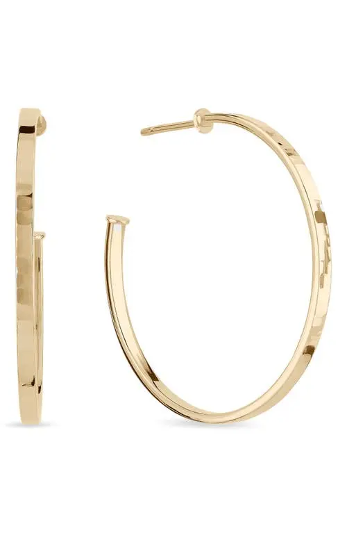 Lana Jewelry Hollow 14k Gold Hoop Earrings - Yellow
