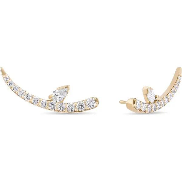 Lana Jewelry 14k Gold Diamond Stud Earrings - Yellow