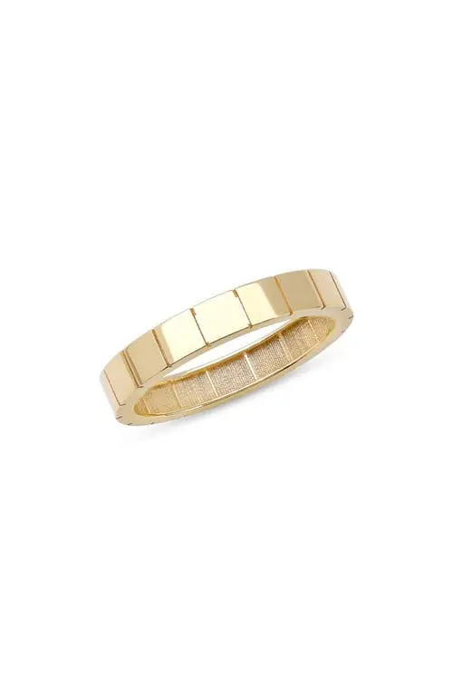 Lana Jewelry Skinny Flash 14k Gold Tile Band Ring - Yellow