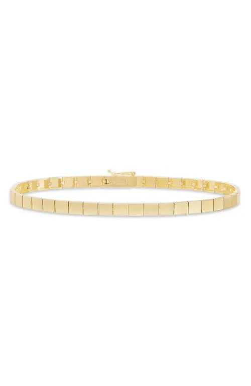 Lana Jewelry Thin Flash 14k Gold Tile Bracelet - Yellow