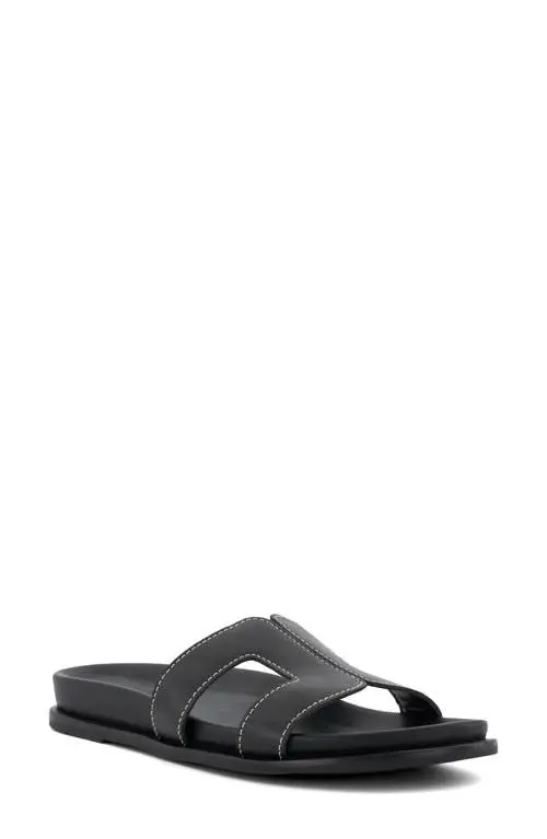 Dune London Loupa Slide Sandal - Black
