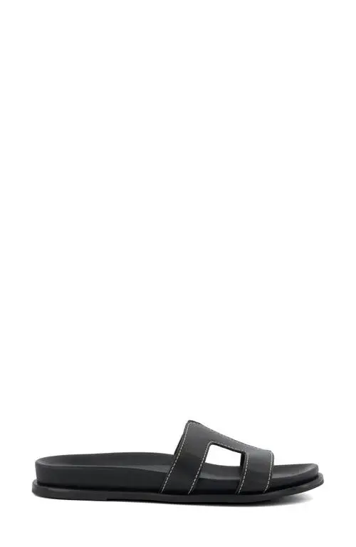 Dune London Loupa Slide Sandal - Black