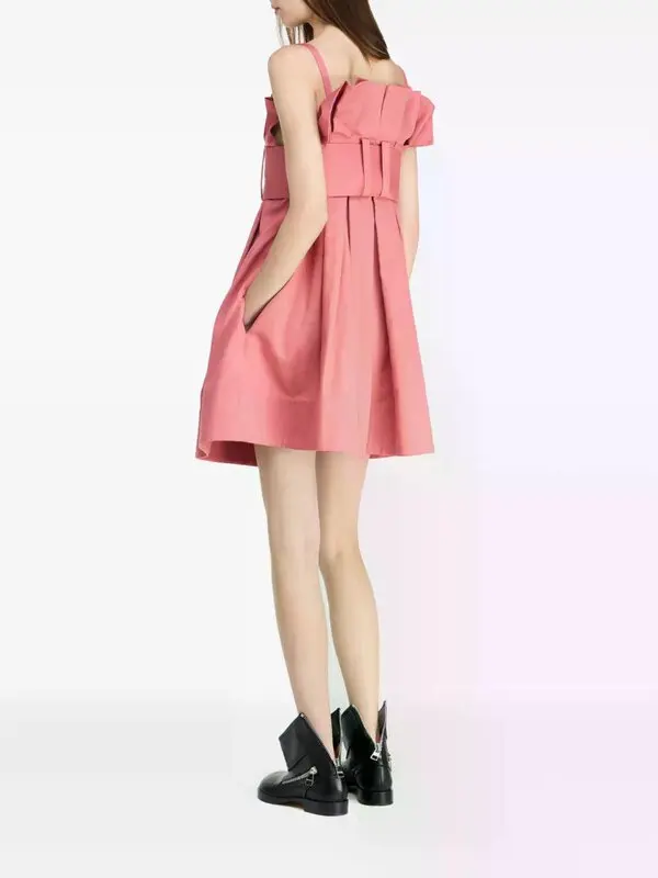 JW Anderson Belted Pleated Mini Dress - Pink