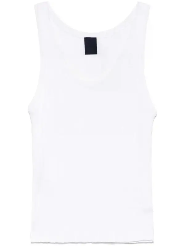JUUN.J Ribbed Tank Top - White