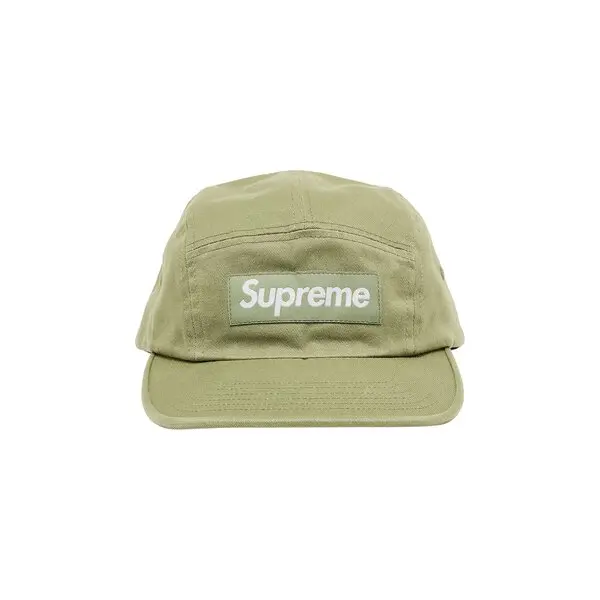 Supreme Washed Chino Twill Camp Cap - Green