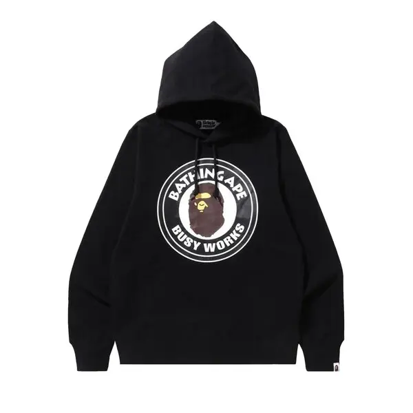 A BATHING APE Busy Works Pullover Hoodie - Black