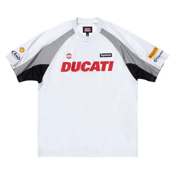 Supreme X Ducati Soccer Jersey - White
