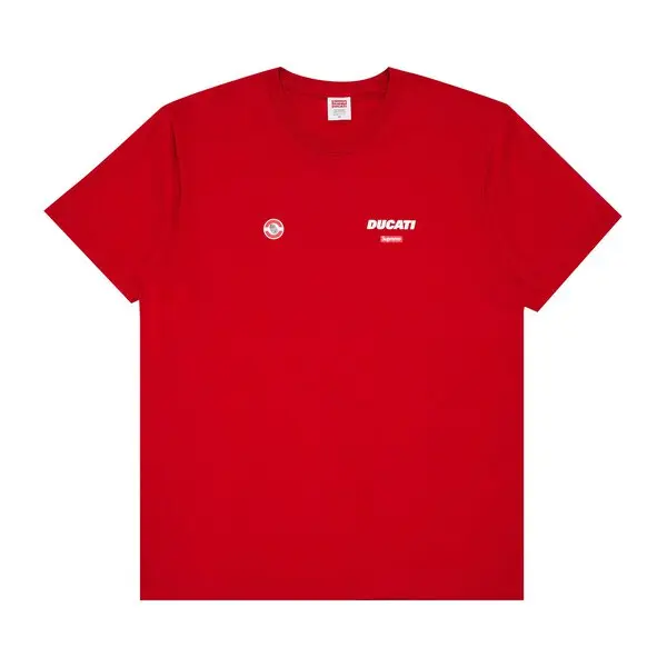 Supreme X Ducati Logos Tee - Red