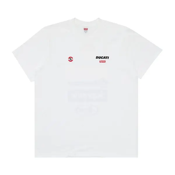 Supreme X Ducati Logos Tee - White
