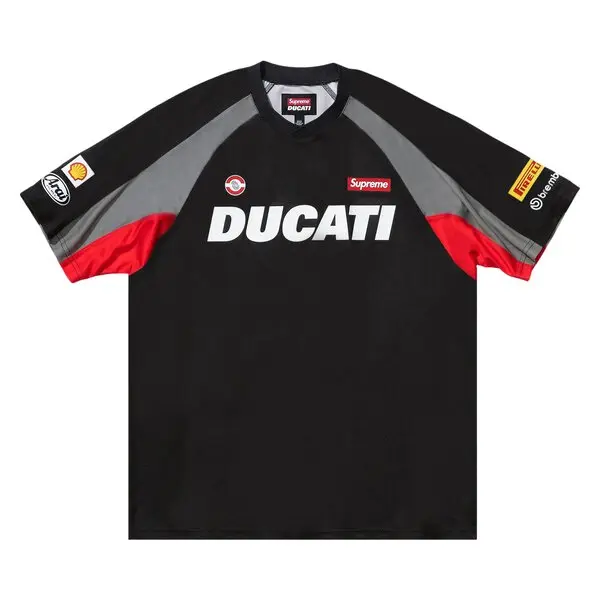Supreme X Ducati Soccer Jersey - Black