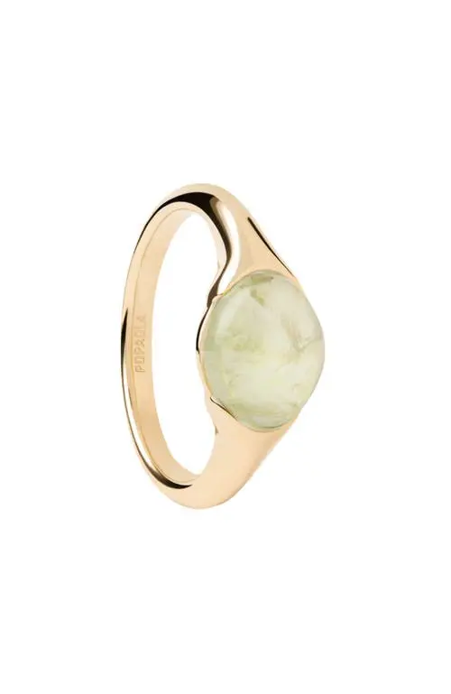 PDPAOLA Bay Signet Ring - Prehnite