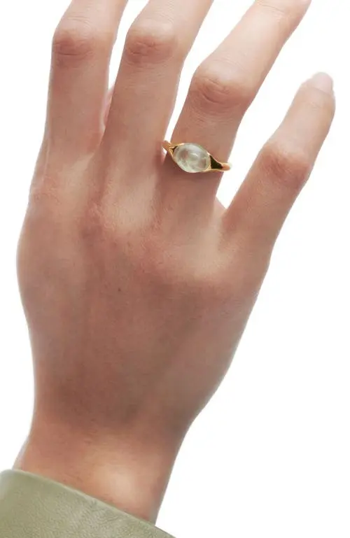 PDPAOLA Bay Signet Ring - Prehnite