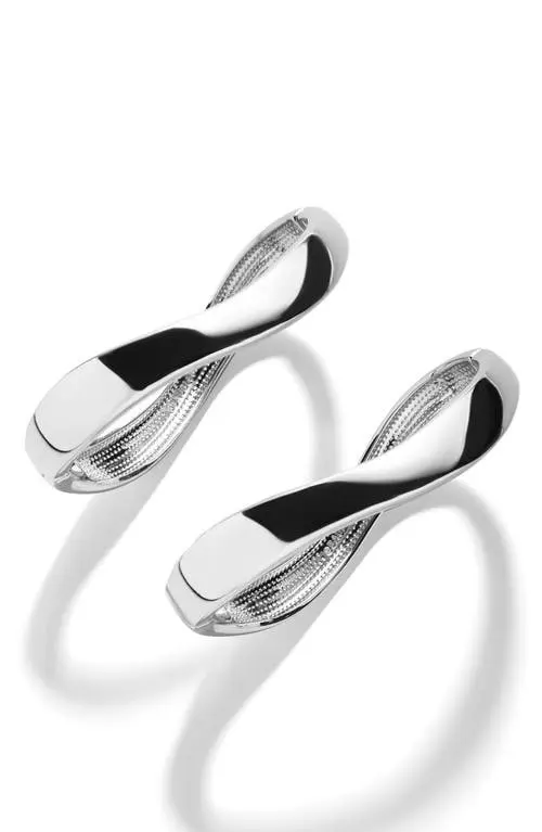 Baublebar Tiana Wavy Bangle Bracelets Set Of 2 - Silver