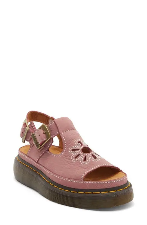 Dr. Martens Dunnet Flower Slingback Sandals - Dusty Rose