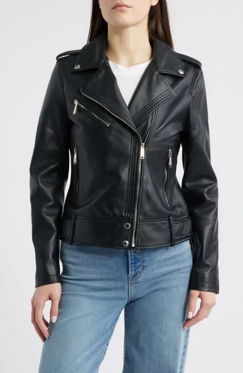 Sam Edelman Lambskin Moto Jacket