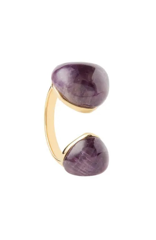 PDPAOLA Gravity Stone Ring - Amethyst