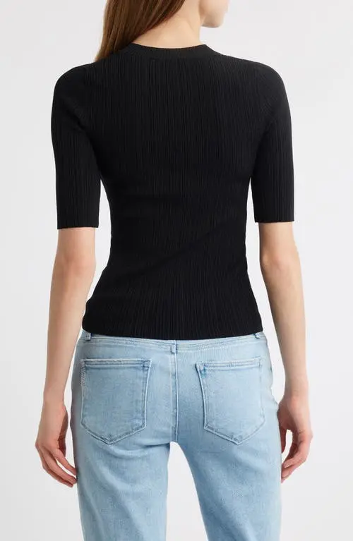 Paige Aranea Rib Elbow Length Sweater