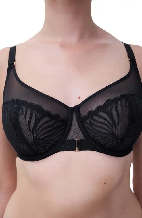 Chantelle Legend Full Coverage Underwire Bra - Black