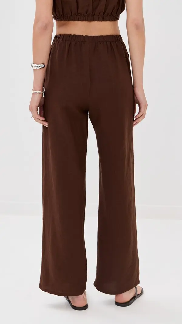 LE BOP Camille Pull-on Pants - Chocolate