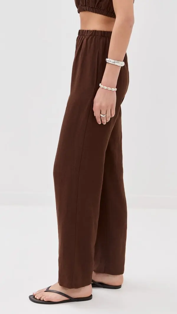 LE BOP Camille Pull-on Pants - Chocolate