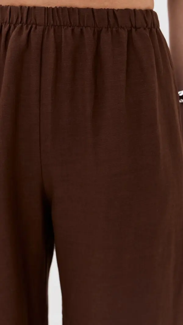 LE BOP Camille Pull-on Pants - Chocolate
