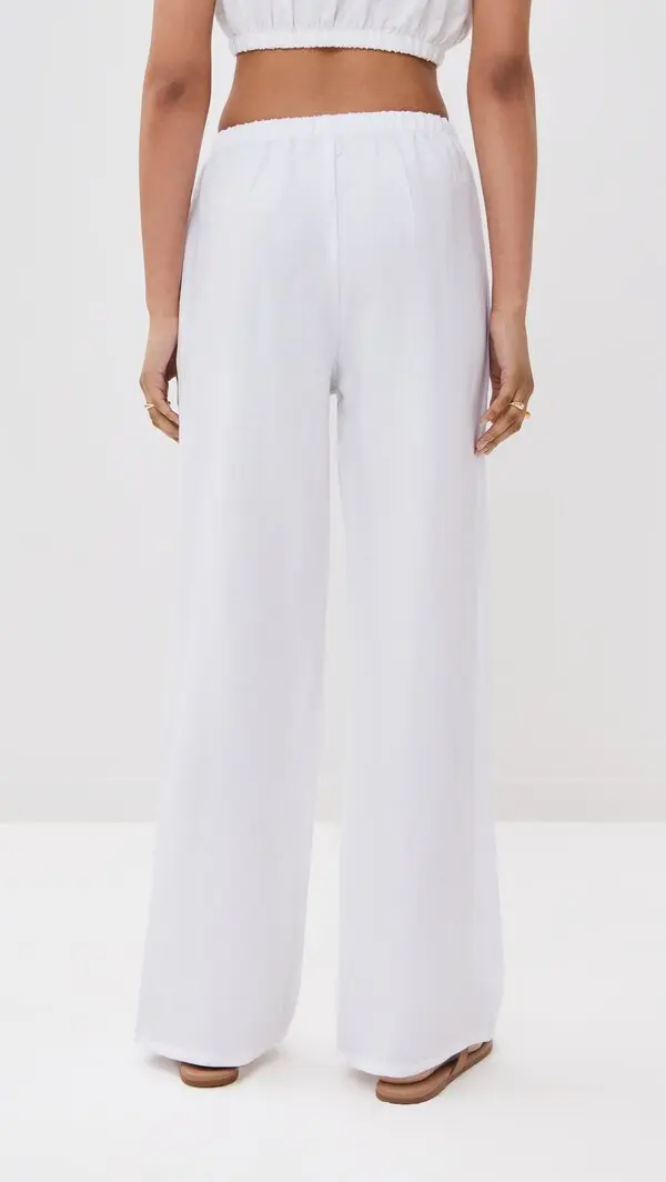 LE BOP Camille Pull-on Pants - White