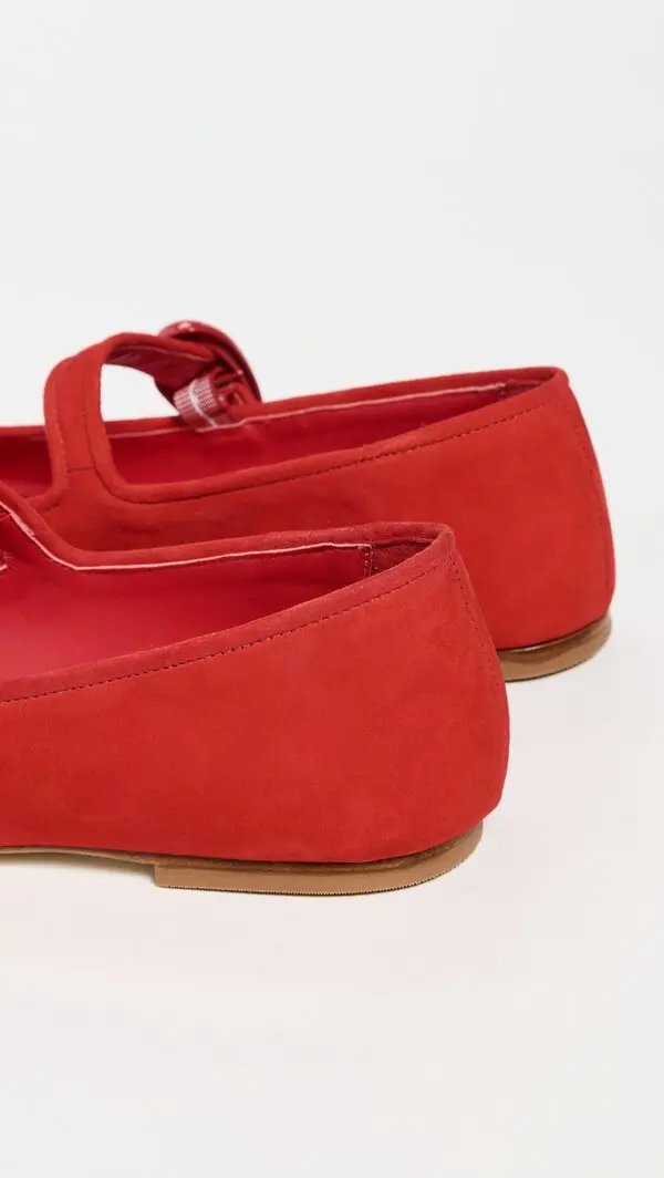 Larroude Verona Ballet Flats - Scarlet