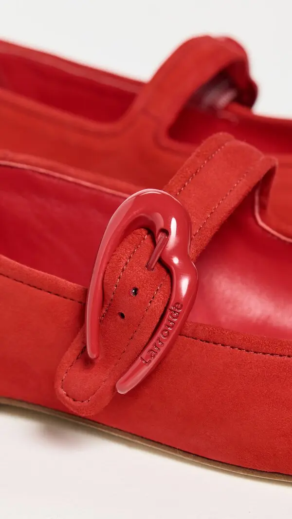 Larroude Verona Ballet Flats - Scarlet
