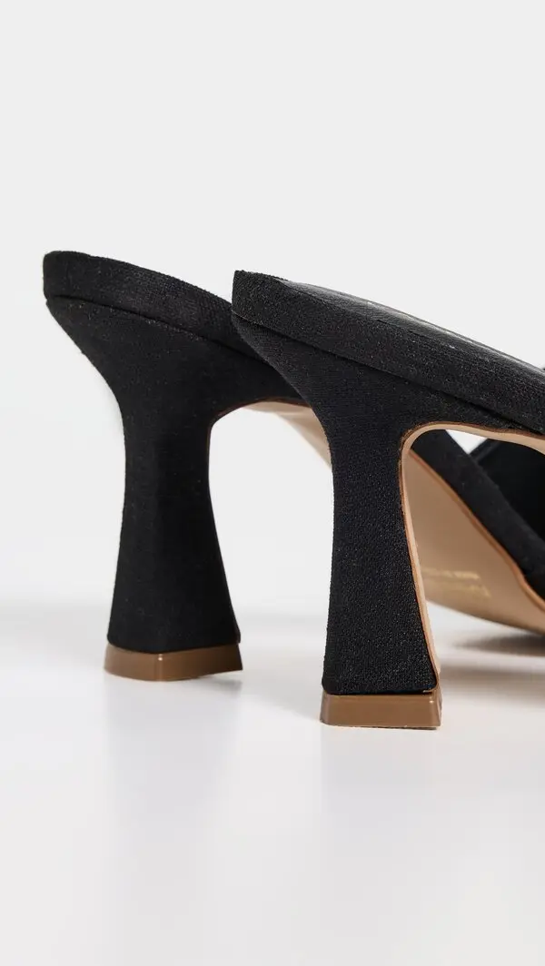 Kaanas Dune Flower Appliqué High Heel Slides