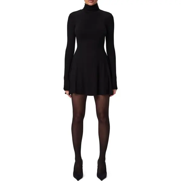 Naked Wardrobe Long-sleeve Mini Dress - Black
