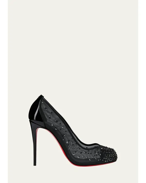 CHRISTIAN LOUBOUTIN Bridela Strass Pumps - Black