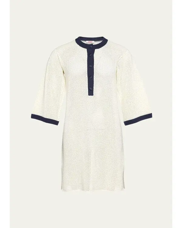 ERES Albatros Mini Dress Coverup - White
