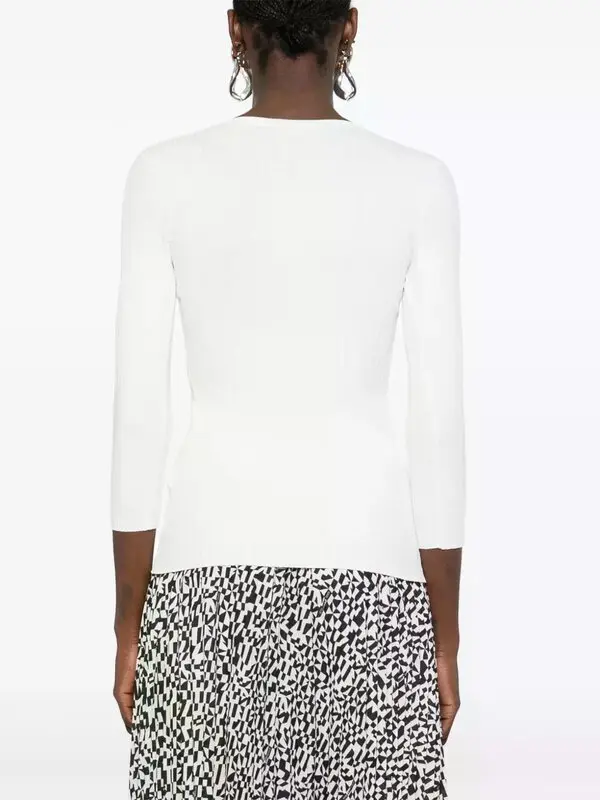 Elisabetta Franchi V-neck Ribbed Top