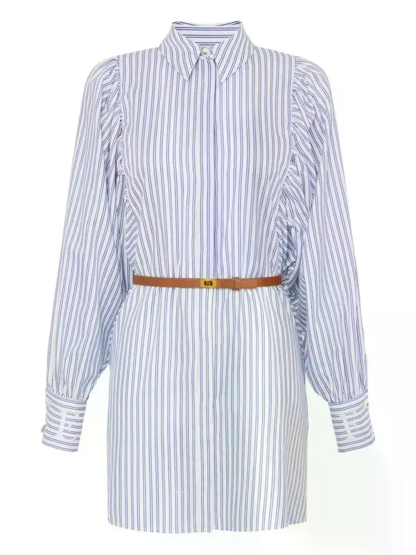 Elisabetta Franchi Striped Shirt Dress