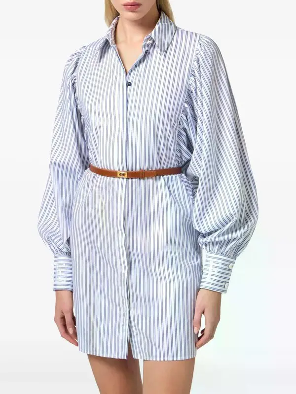 Elisabetta Franchi Striped Shirt Dress