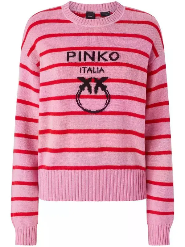 Pinko Love Birds-intarsia Sweater