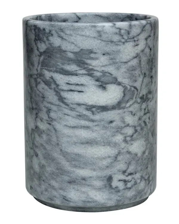 MARBLE CRAFTER Eris Collection Wastebasket With Liner - Cloud Gray