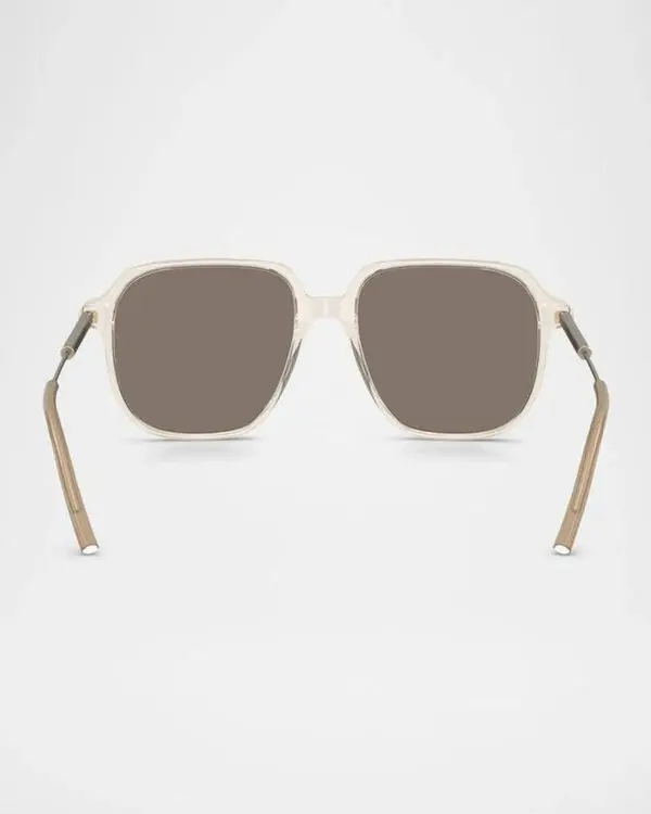 Moncler Me6010 Square Sunglasses - Brown Mirror