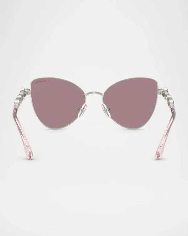 SWAROVSKI Butterfly Sunglasses - Silver
