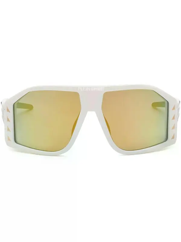 PLEIN SPORT Oversized Sunglasses - White