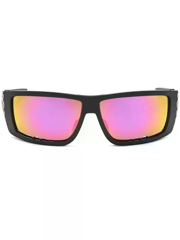 PLEIN SPORT Fierless Rectangle-frame Sunglasses - Black