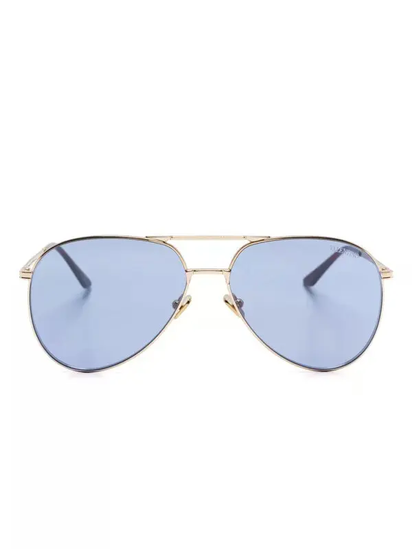 Valentino Garavani Pilot-frame Sunglasses - Gold