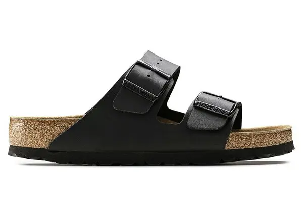 BIRKENSTOCK Arizona Soft Footbed Birkoflor Sandals - Black