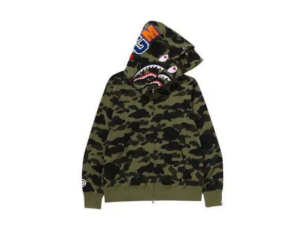A BATHING APE 1st Camo Shark Full Zip Double Hoodie