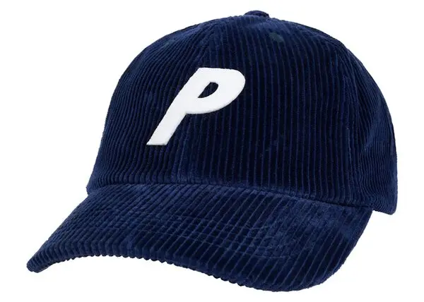 PALACE Corduroy 6-panel Hat - Navy Blue