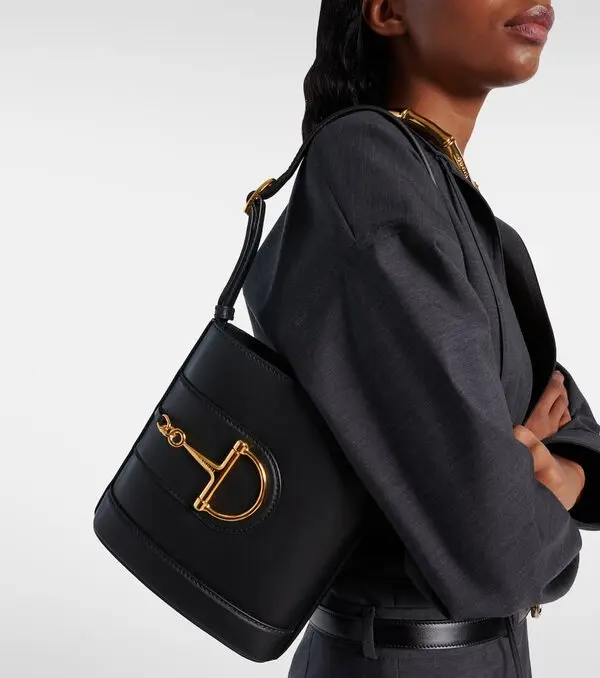 Gucci 73 Mini Leather Bucket Bag - Black | Editorialist