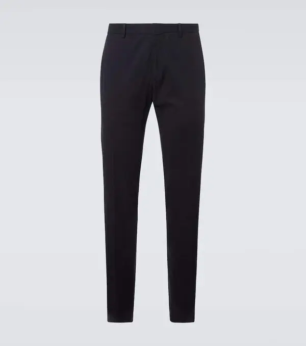 Zegna Cotton-blend Straight Trousers