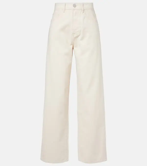 RÓHE High-rise Wide-leg Jeans - Neutrals