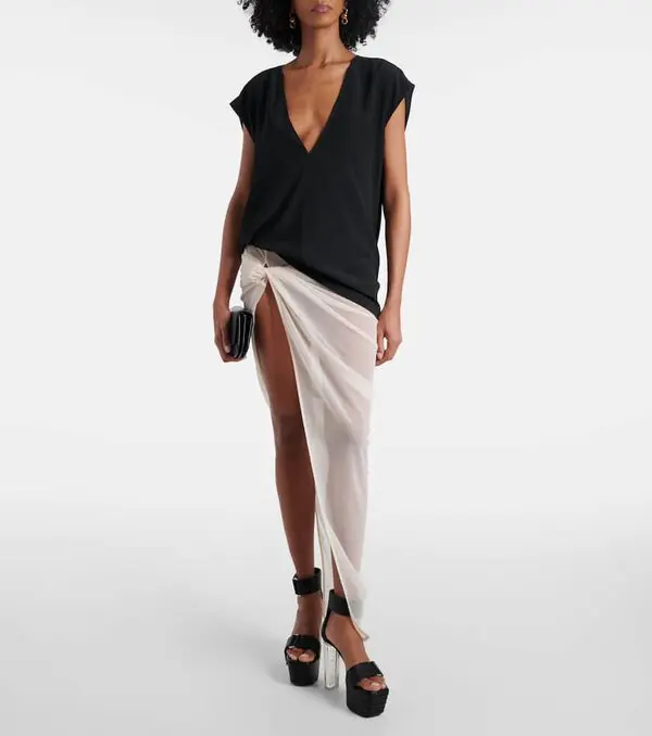 Rick Owens Edfu Maxi Skirt - Grey